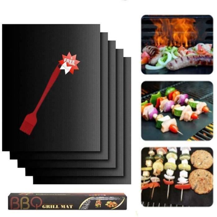 Betian-Tapis de Cuisson Barbecue Tapis Barbecue Set Non Stick Four en ...