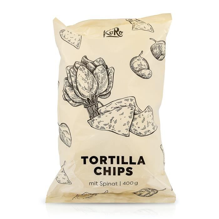 KoRo - - KoRo Chips tortillas aux épinards 400 g - Cdiscount Au quotidien