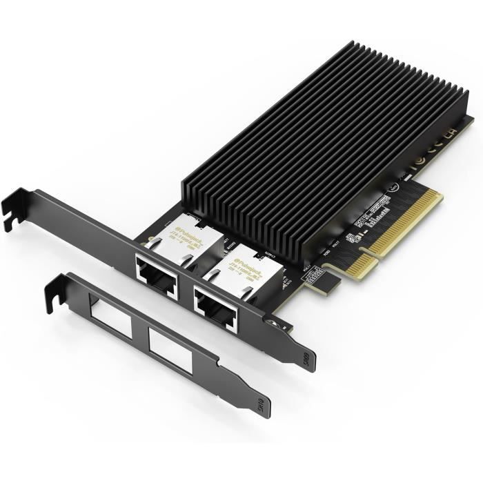 Carte Réseau Pci-E 10G À Double Port Rj45, Avec Contrôleur X540, X540 ...