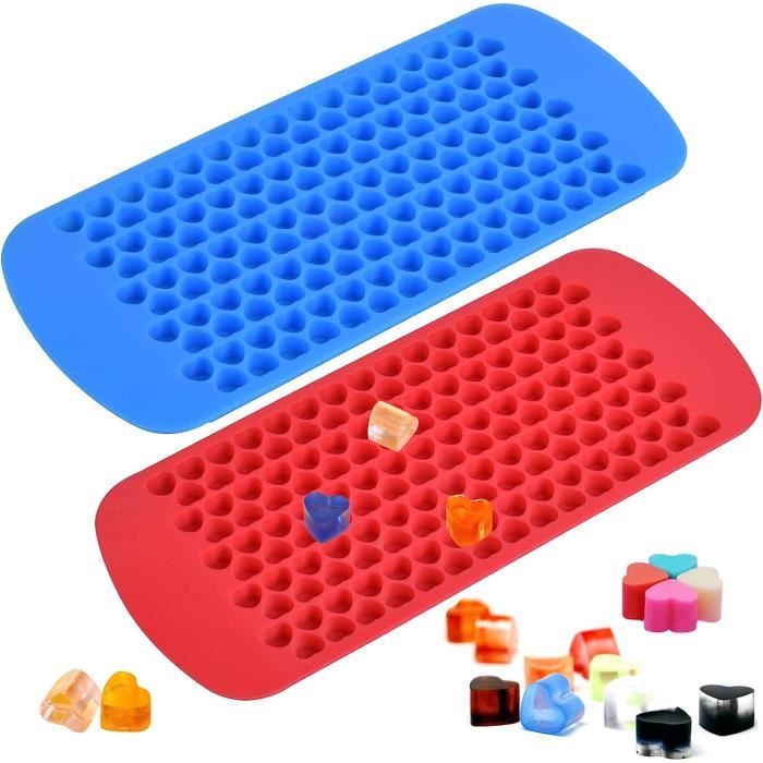 Chstarina 2pcs 150 Grilles Mini Moule à Glaçons en Silicone, Bac à ...