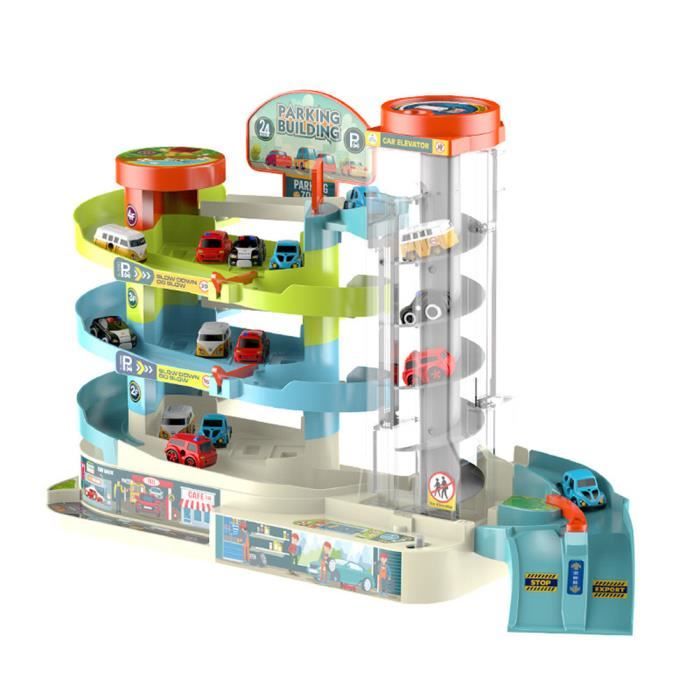 VGEBY Jeu de piste avec voiture pour enfants, circuit de course en rail ...