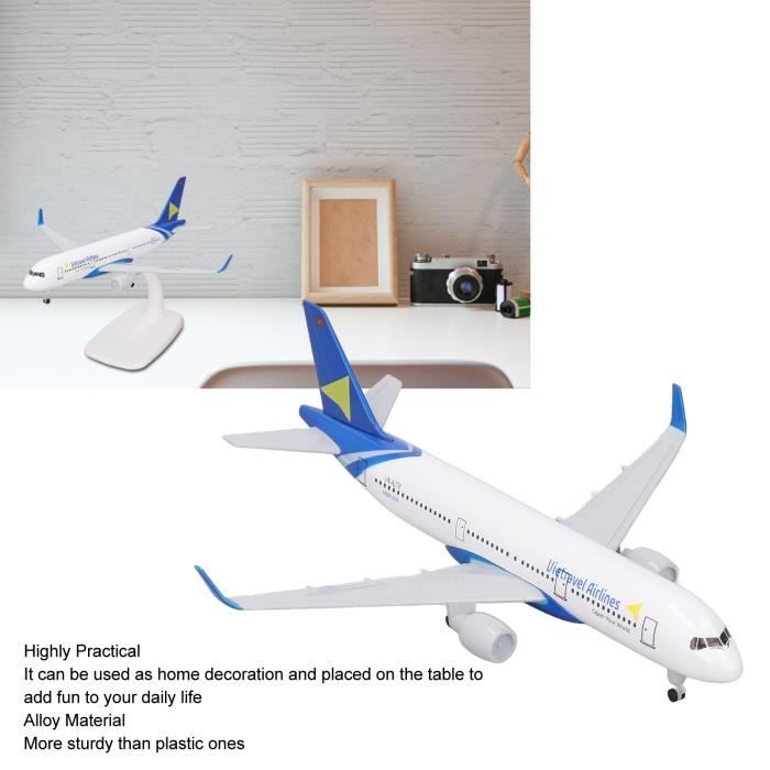 Modèle d'avion en alliage - VGEBY - 18.4x16.7cm - Blanc - Jouet robuste ...