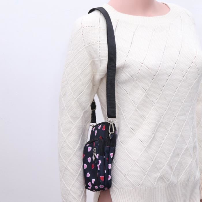 Mini Heart Crossbody Bag Vertical Single Shoulder Cell Phone Purse ...
