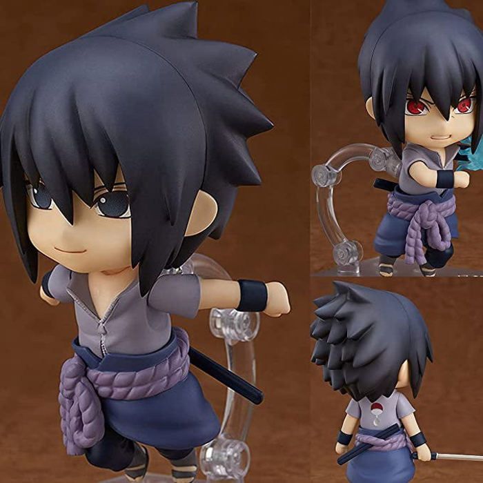 Naruto Anime Figure Uchiha Sasuke Nendoroid Mini Anime Action Figurine ...