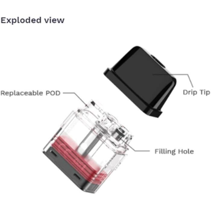 Original XROS Pod 2ml Cartridge 1.2ohm Series Coil DL MTL Pod E Cig Fit ...