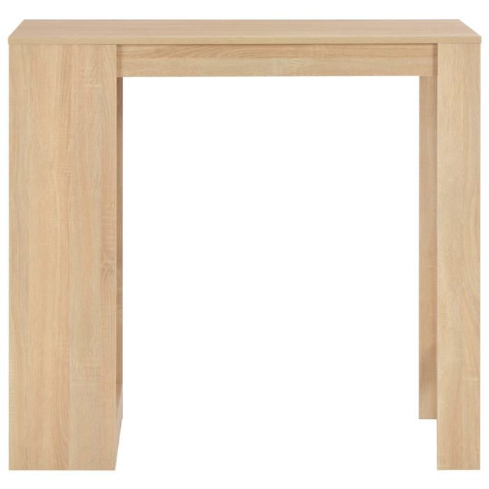 VidaXL Table de bar avec étagère Chêne 110x50x103 cm 280213 - Cdiscount ...