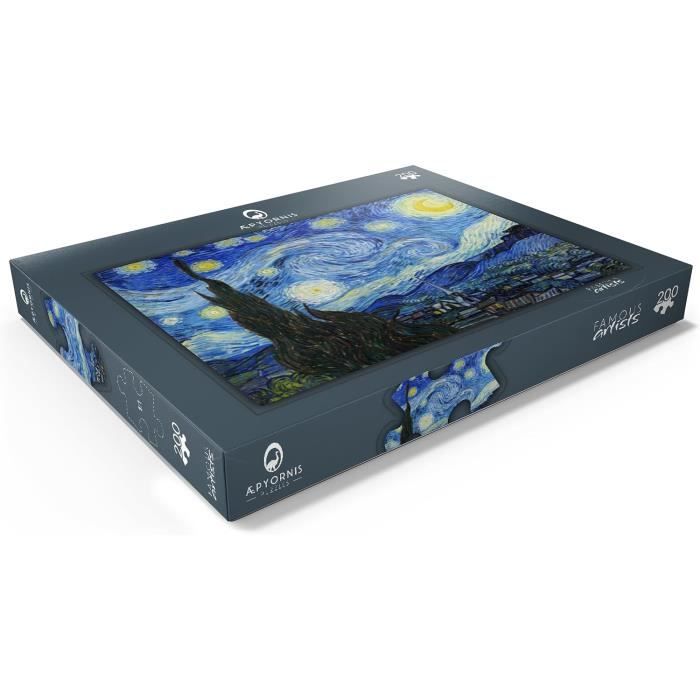 La Nuit Étoilée (1889) Par Vincent Van Gogh Premium 200 Pièces Puzzle ...