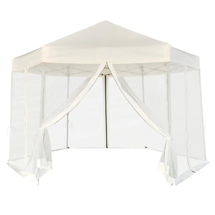 Chapiteau - GAROSA - Hexagonal - 3,6x3,1m - Imperméable - 6 parois ...