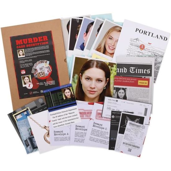 Murder Mystery Game Murder Case Decryptage Unsolved Mystery Detective ...