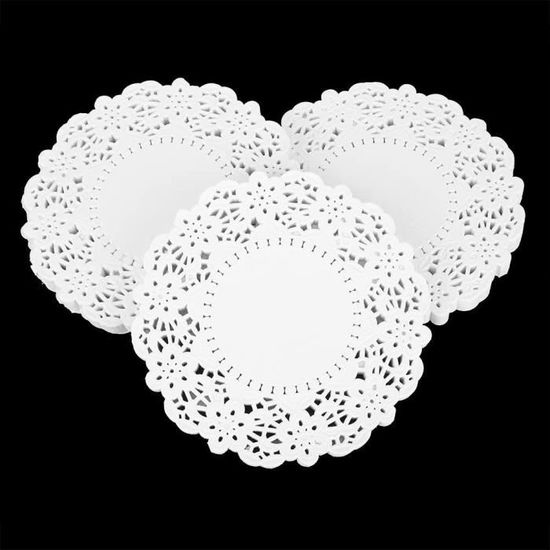 Napperons de Dentelle Papier, 1120 pièces Papier Absorbant l'huile ...