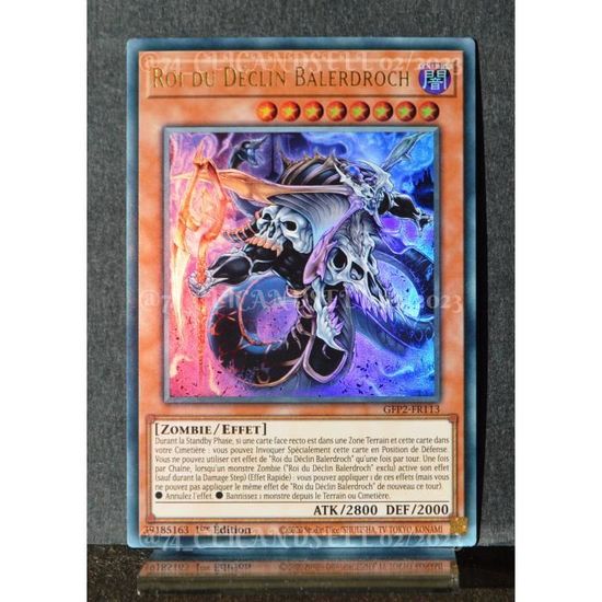 Carte YU-GI-OH GFP2-FR113 Roi du Déclin Balerdroch NEUF FR - Cdiscount Jeux - Jouets