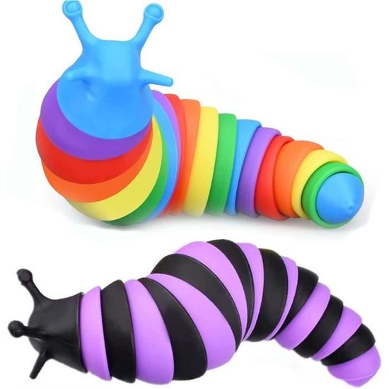 Fidgets Slug Toys, 3D Fidget Slugs Toys, Funny Flexible Creative Snail ...