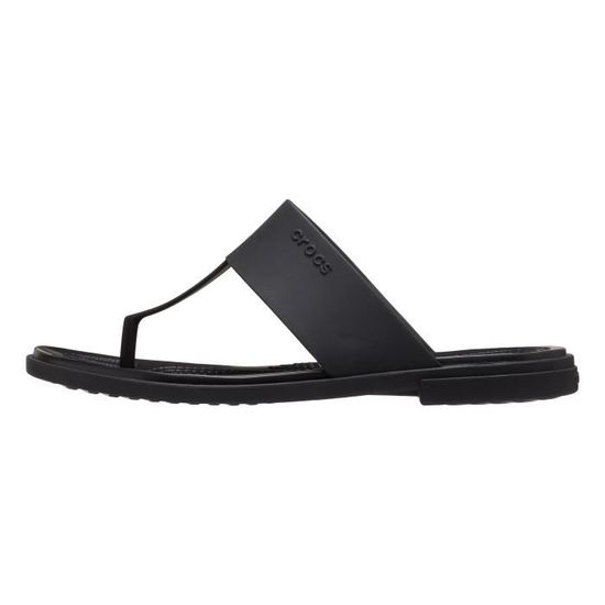 Sandales Crocs Tulum Flip Noir Noir Femme Noir noir - Cdiscount Chaussures