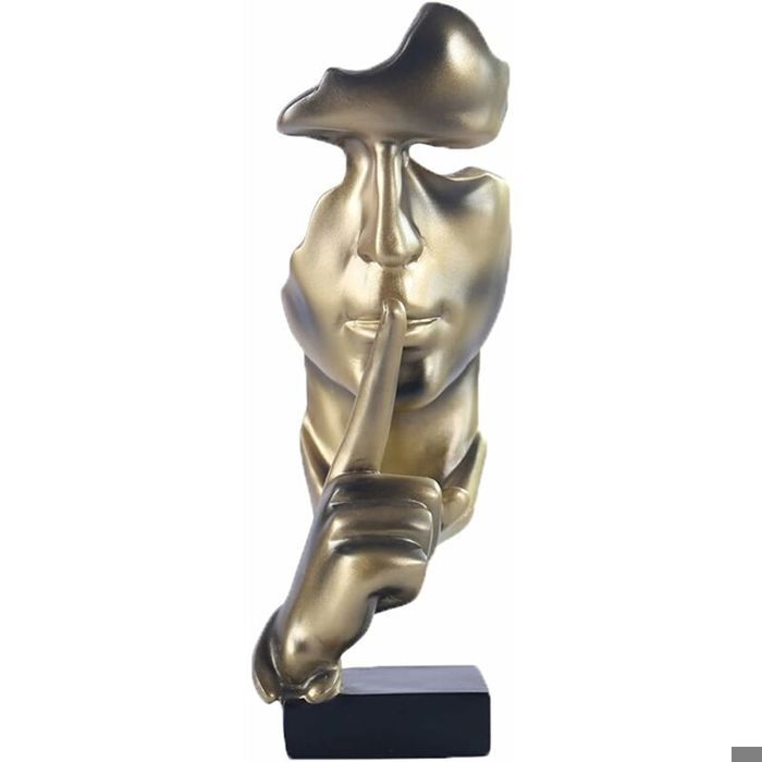 Sculpture - YYV - Silence du Penseur - Résine - Couleurs multiples ...