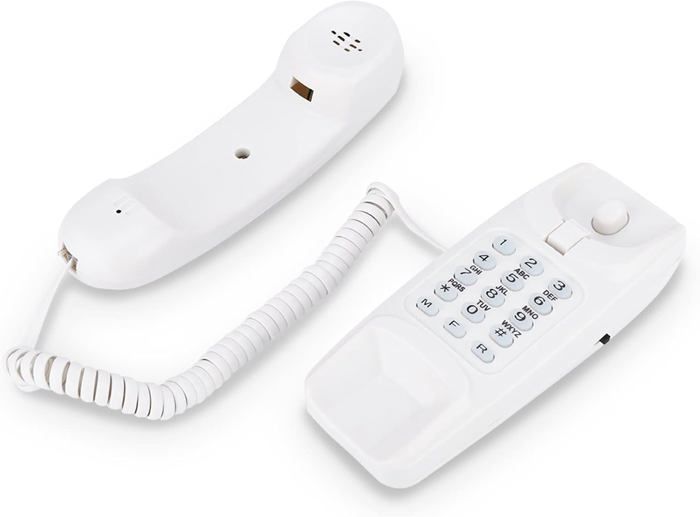 Téléphone Mural Filaire Sans Identification De L'Appelant,Téléphone Filaire Fixe De Bureau Pour ...