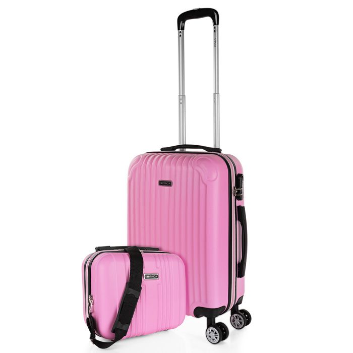Set Valise Cabine Avion Et Beauty Case Valise À Roulettes 4 Roues ...
