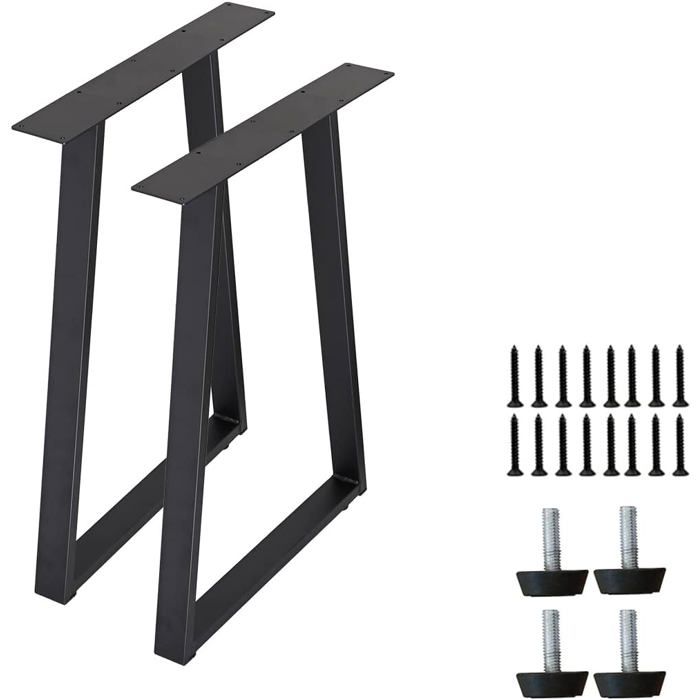 H JINHUI 2 Pack Metal Table Legs, Heavy Duty Metal Bench Legs ...