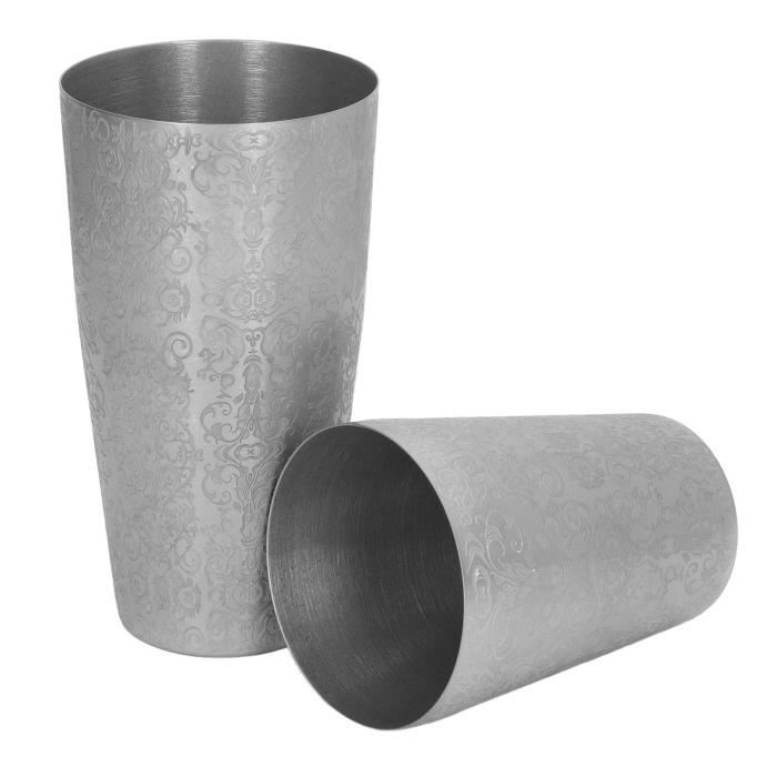 Akozon Shaker de bar Shaker à Cocktail Boston Shaker Set Design Gravé ...