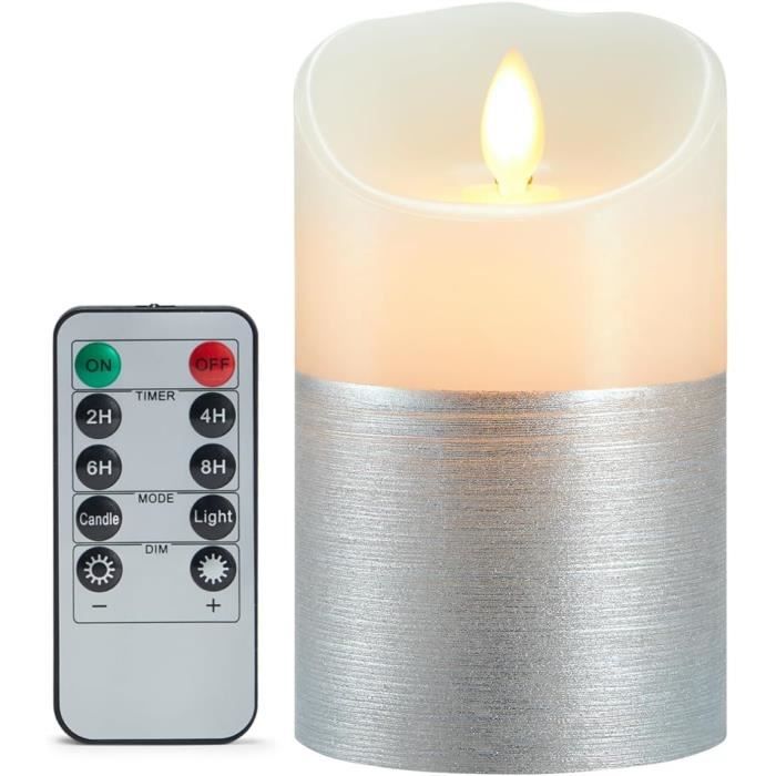 Bougie Led, Bougies Sans Flamme, Bougies À Piles, Bougie Led Flamme Vacillante Avec Télécommande ...