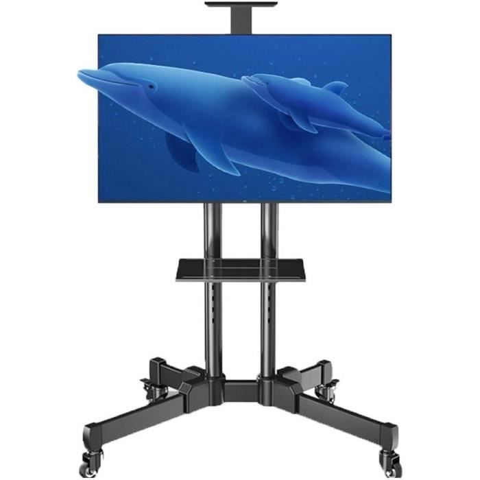 Pied TV Mobile Rolling Wheels, Universal TV Fixation du Support 32 43 ...