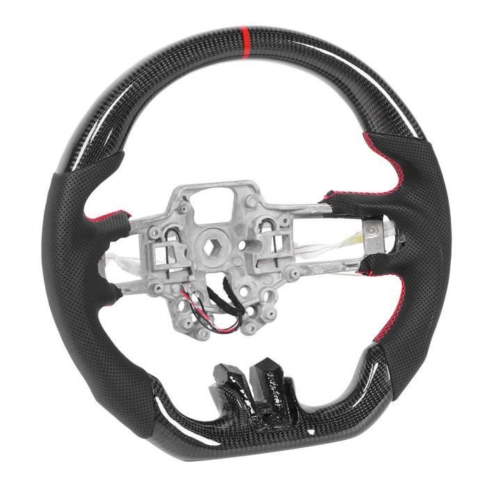 Tbest Volant pour Ford Volant chauffant en Fiber de carbone adapté pour ...