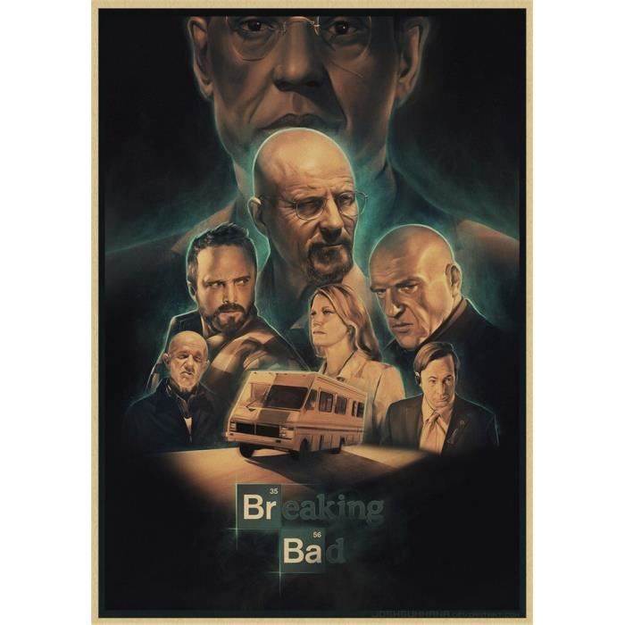 Décoration murale,Breaking Bad poudre Bryan Colin Princeton Vintage ...