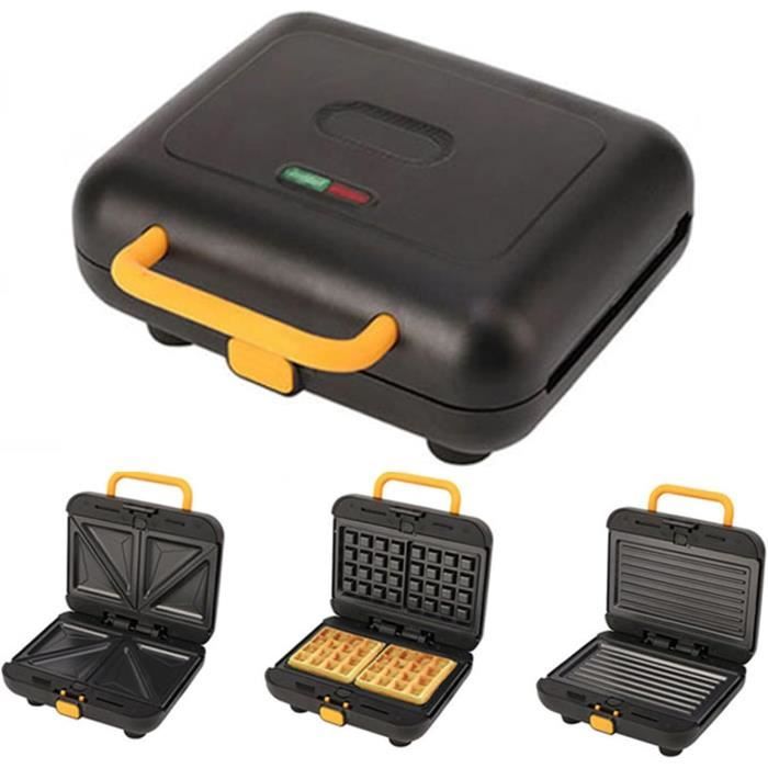 3 En 1 Appareil À Croque Monsieur, Machine À Sandwich, Gaufrier, Presse ...