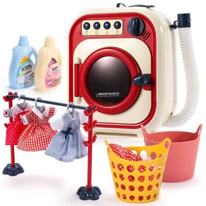 Ensemble de machine à laver électrique pour enfants, mini jouets de ...