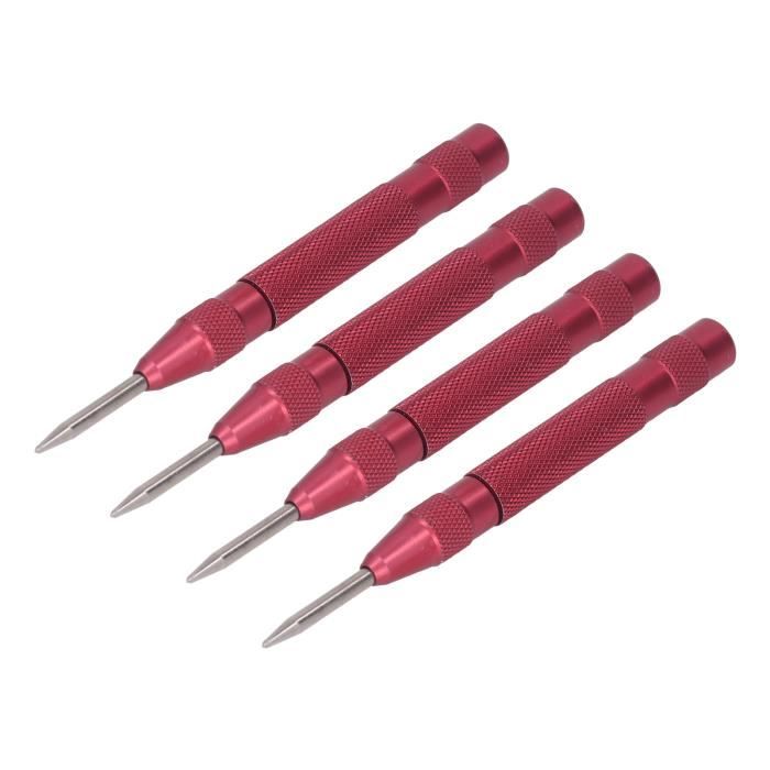 Tbest Outil de poinçonnage central Lot de 4 outils de poinçon central ...