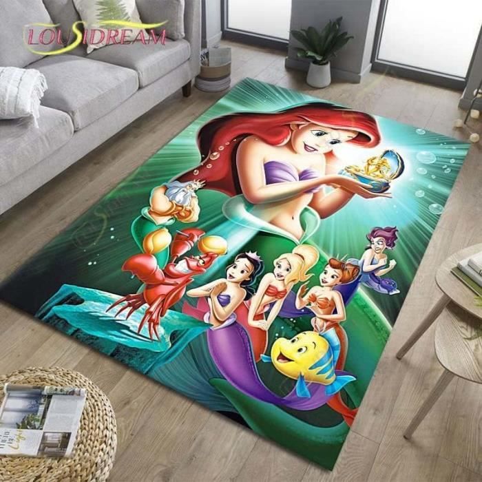 60X90CM Tapis Pour Dessin Animé Petite Sirène Ariel Princesse Mode ...
