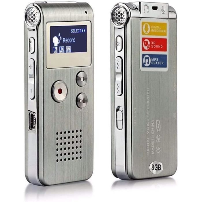 Mini Dictaphone Numérique 8 Go[P7134] - Cdiscount TV Son Photo