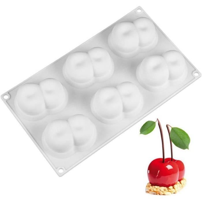 3D Moule De Silicone En Forme, Moule De Gâteau, 6 Trous Forme De Double ...