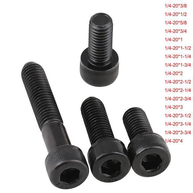 VIS,1-4-20-3.5 inch--20, boulons Allen de 3-8 à 4 pouces de longueur, 5 ...