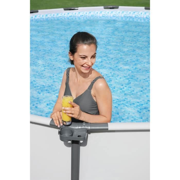 BESTWAY Porte-gobelets pour piscine SteelPro Max x 4 unités - Cdiscount ...