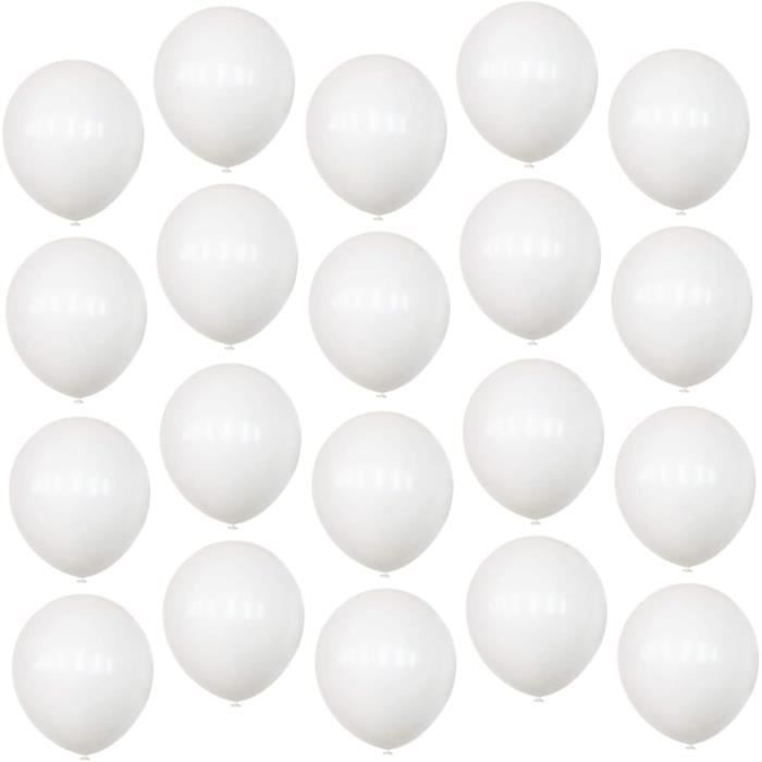 400 Pièces Ballon Blanc Rond Décorations De Joyeux Anniversaire Ballons ...