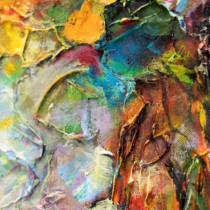 Tres grand tableau contemporain Peinture à main Tableau abstrait ...