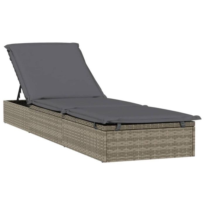 VidaXL Transat 1 pc avec table gris résine tressée 319633 - Cdiscount ...