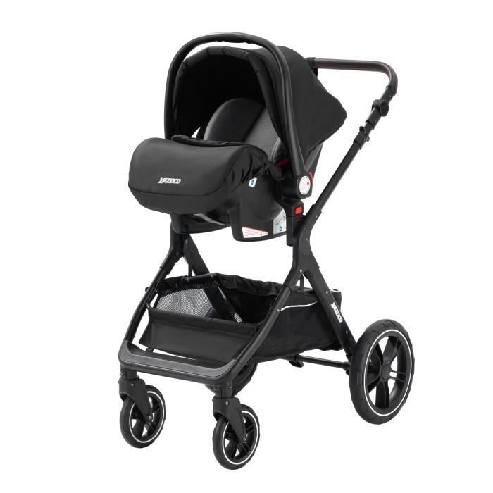 YAZOCO - Poussette combinée 3 en 1 - Avec nacelle-siège auto - Jusqu'à ...