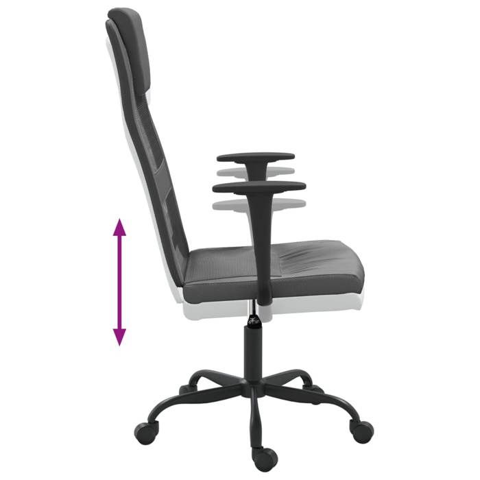 Fauteuil Ergonomique - Gris - Chaise de bureau - (1 PC) - réglable en ...