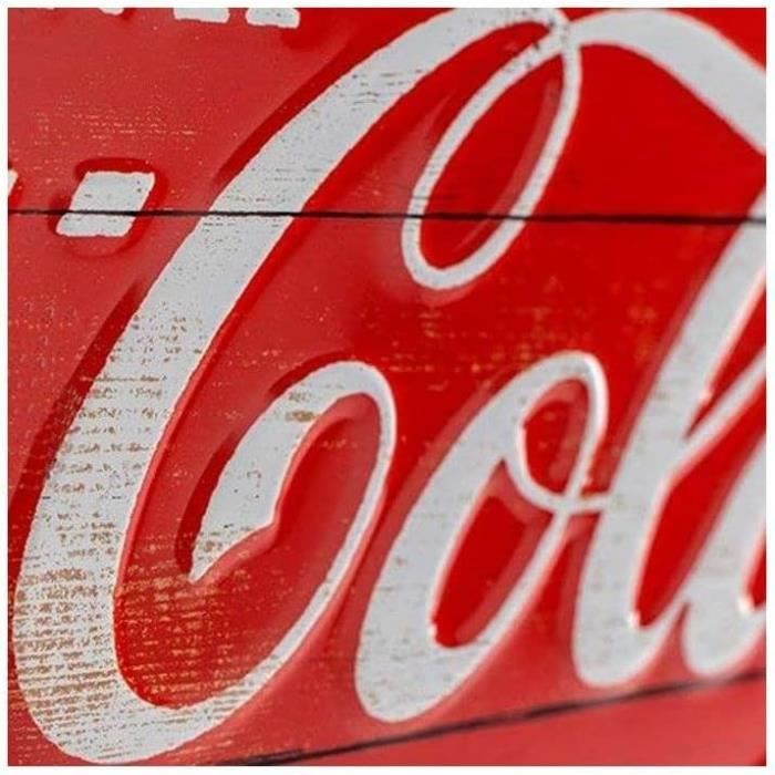 Plaque Vintage Coca-Cola – Logo Red – Idée De Cadeau Pour Les Fans De ...