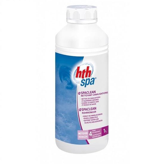 Nettoyant liquide pour spas gonflables - HTH - Spaclean - 250 ml - Élimine dépôts gras - Nettoie ...