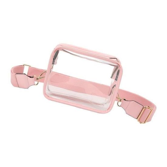 Sac transparent Sac à bandoulière transparent en PVC avec fermeture à ...