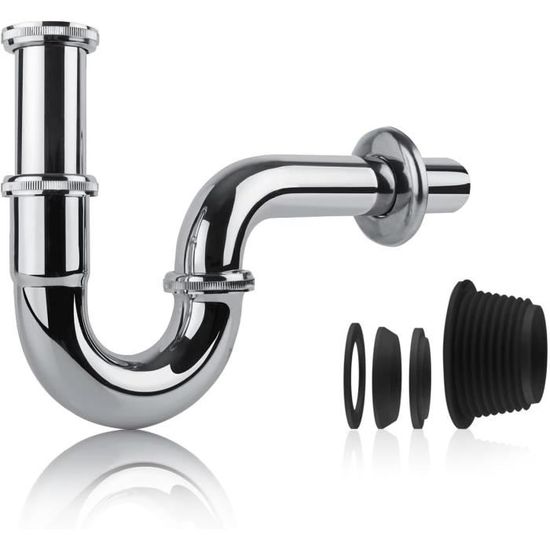 Siphon Lavabo - Syphon Universel Salle de Bain Lavabo 1 1-4" x 32 mm ...