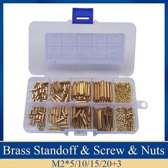 ECROU,--Kit'assortiment de vis à écrou en laiton pour hommes et femmes ...