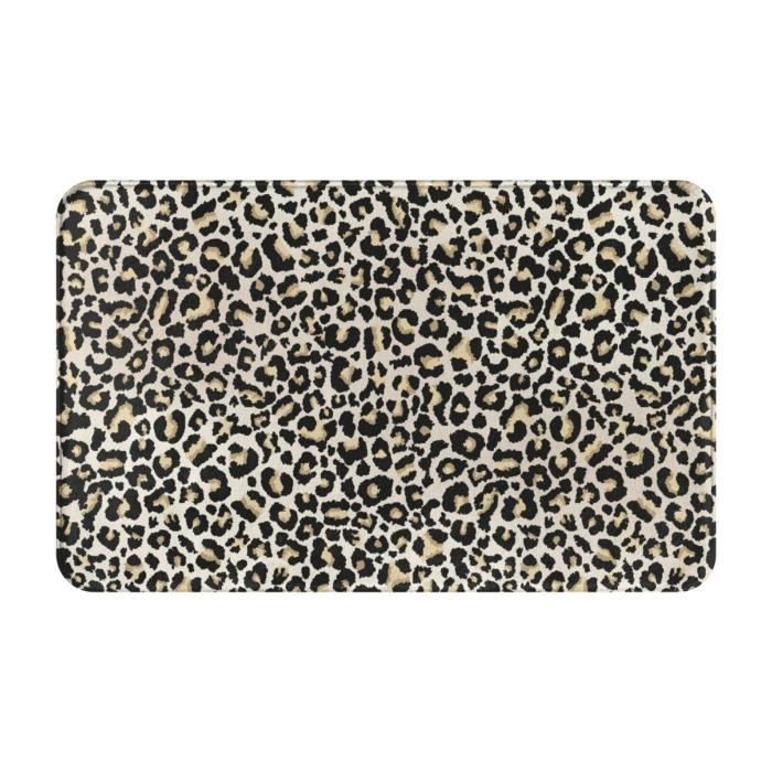 Tapis de Bain,Motif de peau de léopard Conception abstraite de la faune ...
