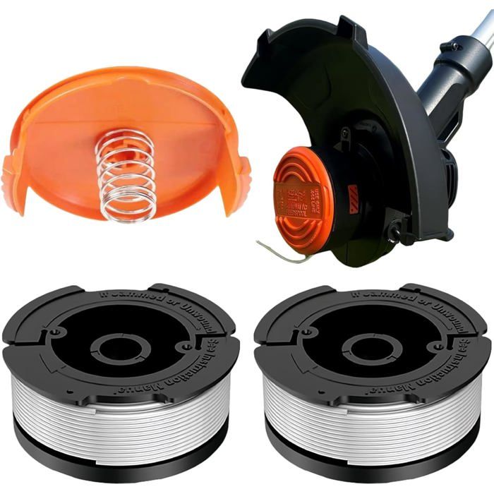 TRAHOO-Bobine Fil Coupe Bordure Compatible avec Black et Decker,Bobine Fil Nylon Pièces de ...