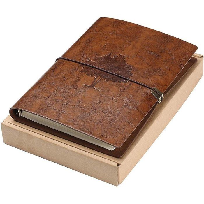 Carnet, CahierJournal Intime, de cuir Notebook Rechargeable Voyageurs ...