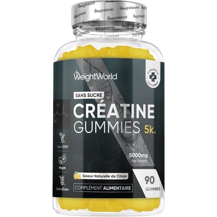 Creatine Gummies 5000Mg Vegan Sans Sucre - Selon L'Efsa, La Créatine ...