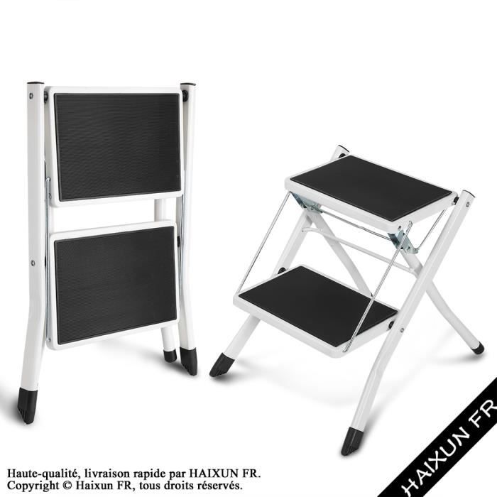 Marche-pied Escabeau pliant mini 2 marches Anti-glissement ©HAIXUN FR ...