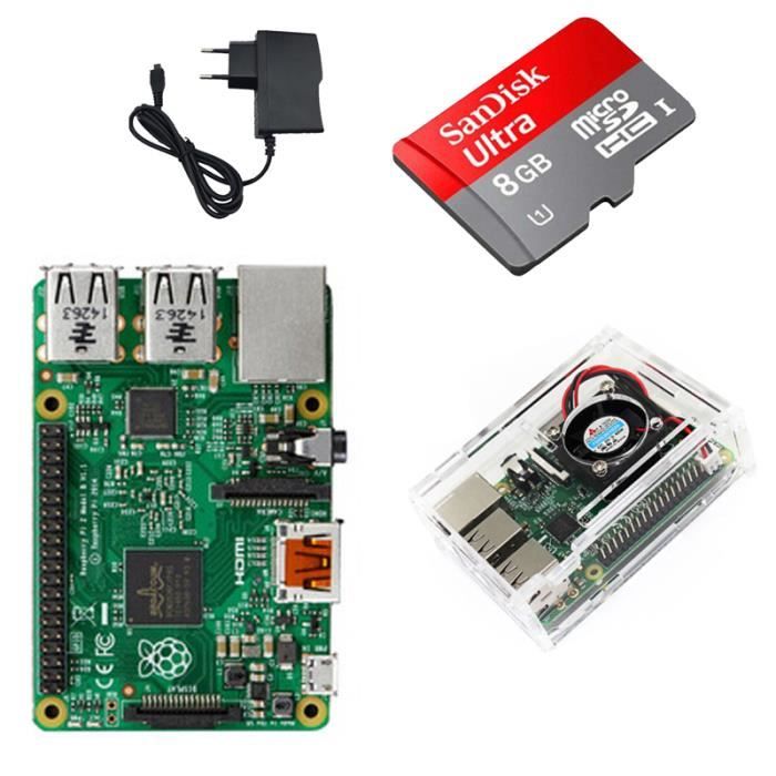 MCU SOC DSP Conseil de développement Raspberry Pi 2 Model B+8G micro SD ...